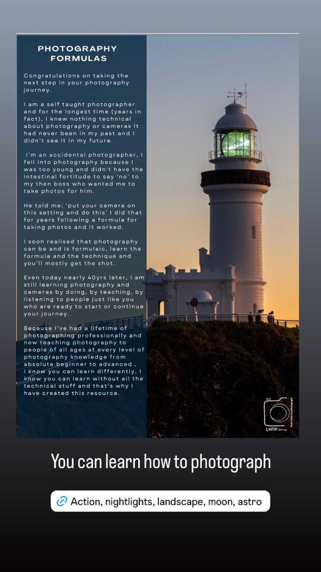 Learnhowtophotograph Lnk.Bio · link in bio